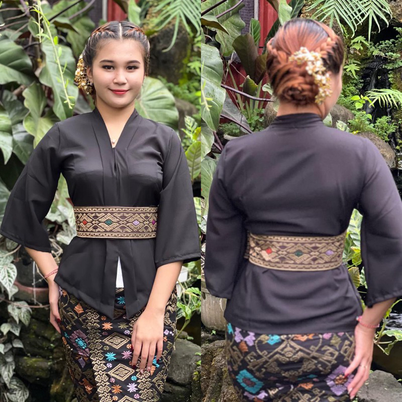 Jual kebaya polos kartini / kebaya kartini lonceng / kebaya bali ...