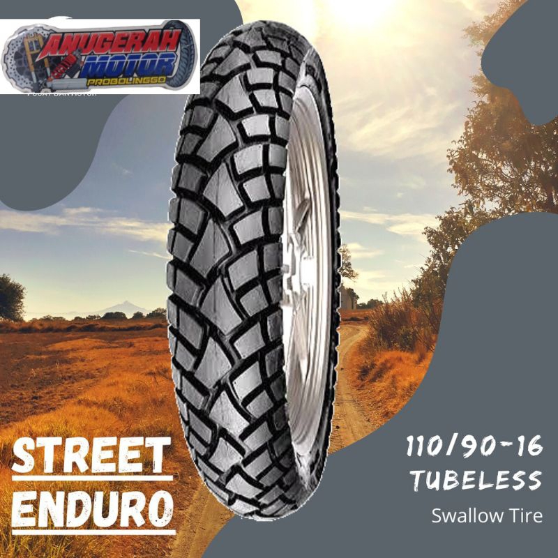 Jual Ban Luar 110 90 x 16 SB117 Street Enduro KLX Swallow Tubless - 110 90 ring 16 SB 117 TL ...