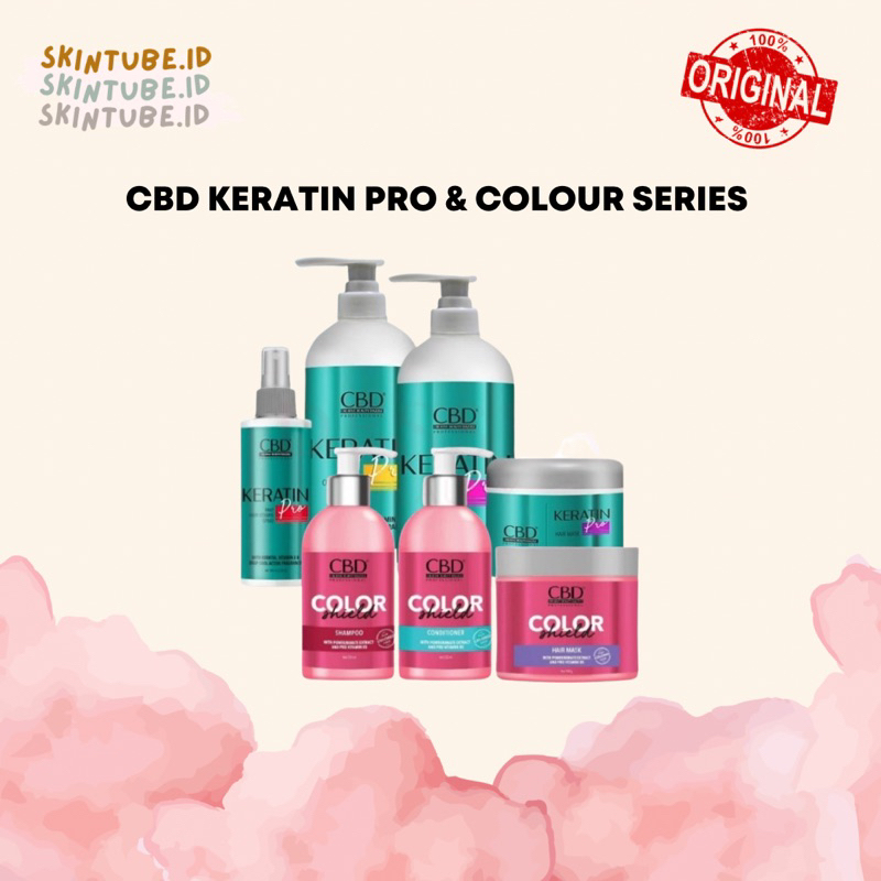 Jual CBD Professional Daily Keratin Pro Shampoo Conditioner Hair Mask ...