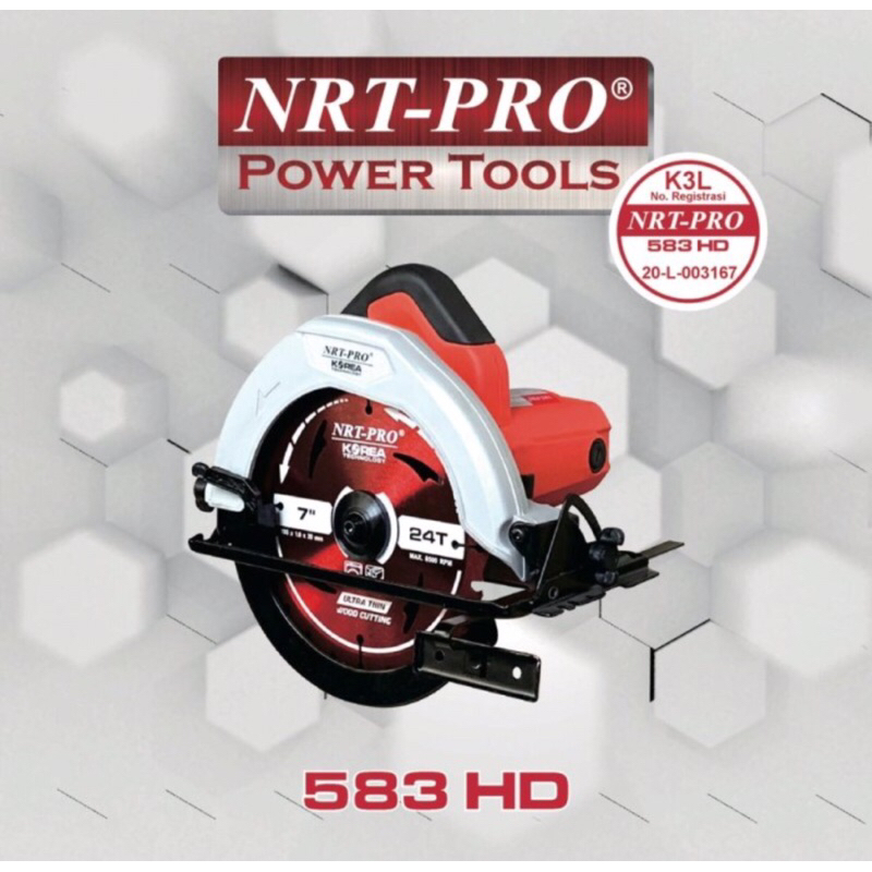 Jual NEW Circular Saw NRT PRO 583 HD 7 Inch LASER Mesin Gergaji Potong ...