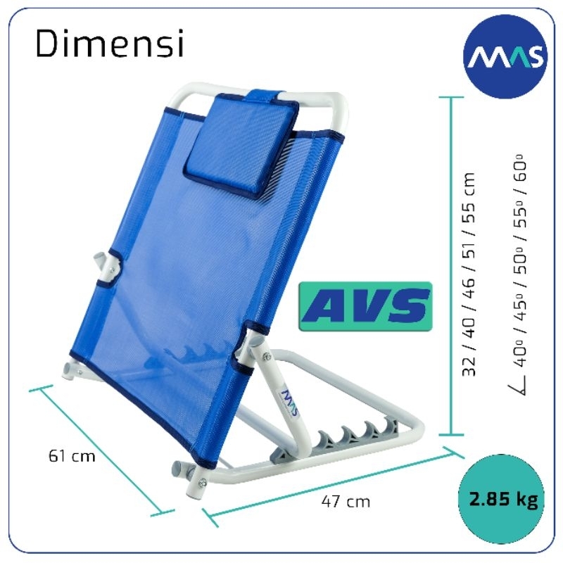 Jual MAS Backrest - sandaran punggung lansia anti decubitus/dekubitus ...