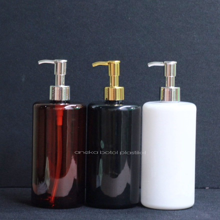 Jual Botol Sabun Cair Pump Putih Gold Aesthetic 500ml Luxury / Botol ...