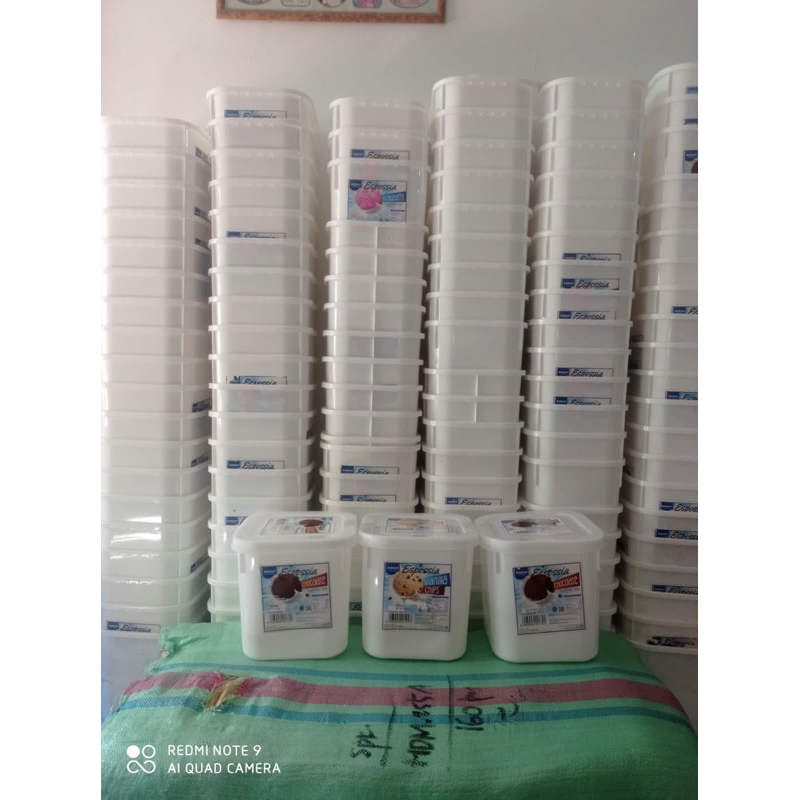 Jual Box es krim / ice cream bekas 8 liter dan 5 liter + tutup | Box ...