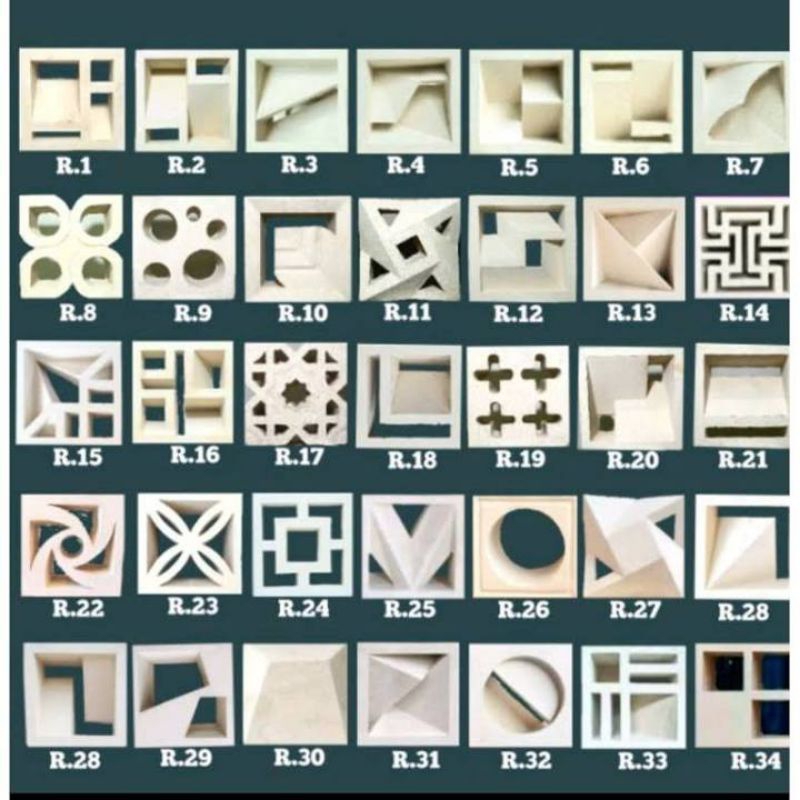 Jual roster beton, roster lubang angin all motif | Shopee Indonesia