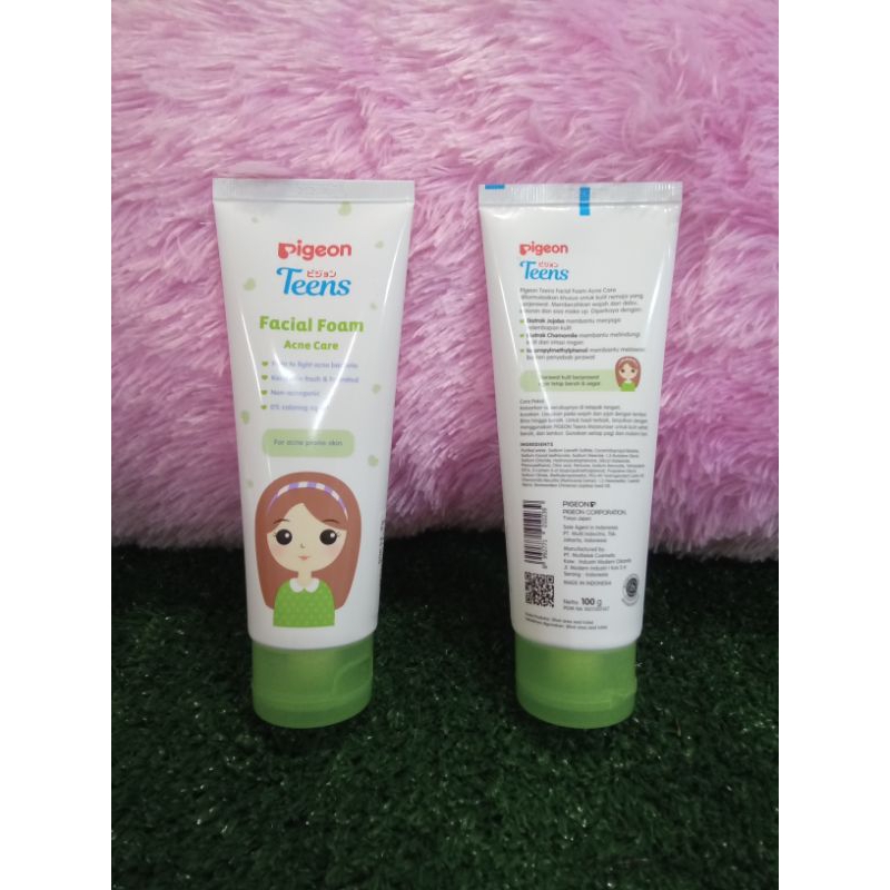 Jual PIGEON TEENS Facial Foam Acne Care 100gr | Shopee Indonesia