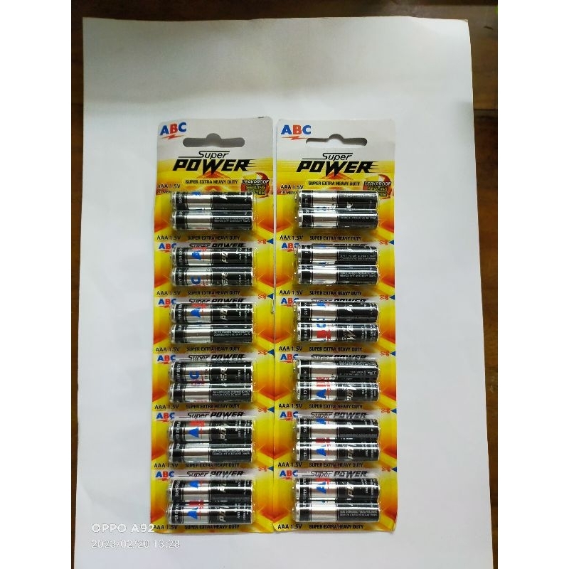 Jual Baterai ABC A3 Super power isi 2 bj (khusus pengiriman pulau jawa ...