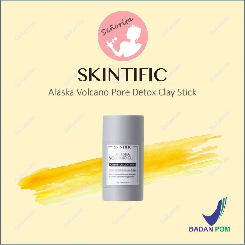 Jual SKINTIFIC Alaska Volcano Pore Detox Clay Stick 40g | Shopee Indonesia