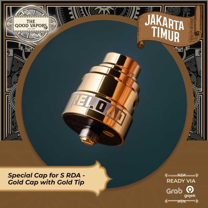 Jual Reload S RDA Special Cap GOLD | Shopee Indonesia