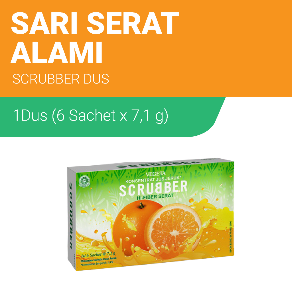 Jual Vegeta Scrubber Jeruk Dus 6 Sachet 7.1 g | Shopee Indonesia