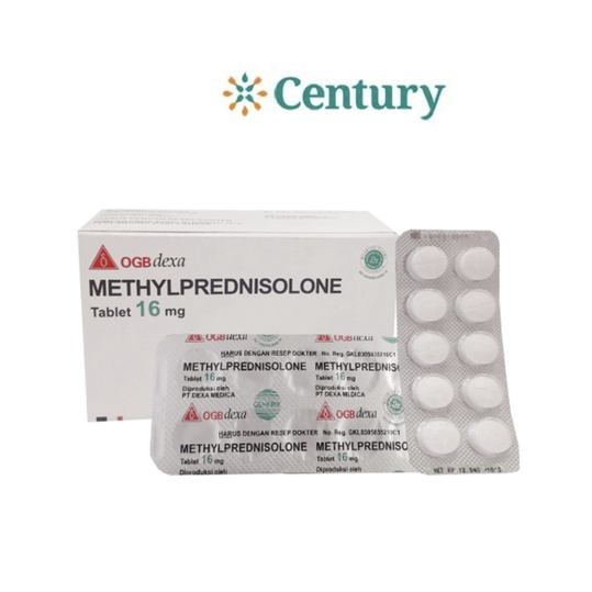 Jual METHYL PREDNISOLON [GEN] 16MG 1 STRIP 10 TAB/METHYLPREDNISOLONE ...