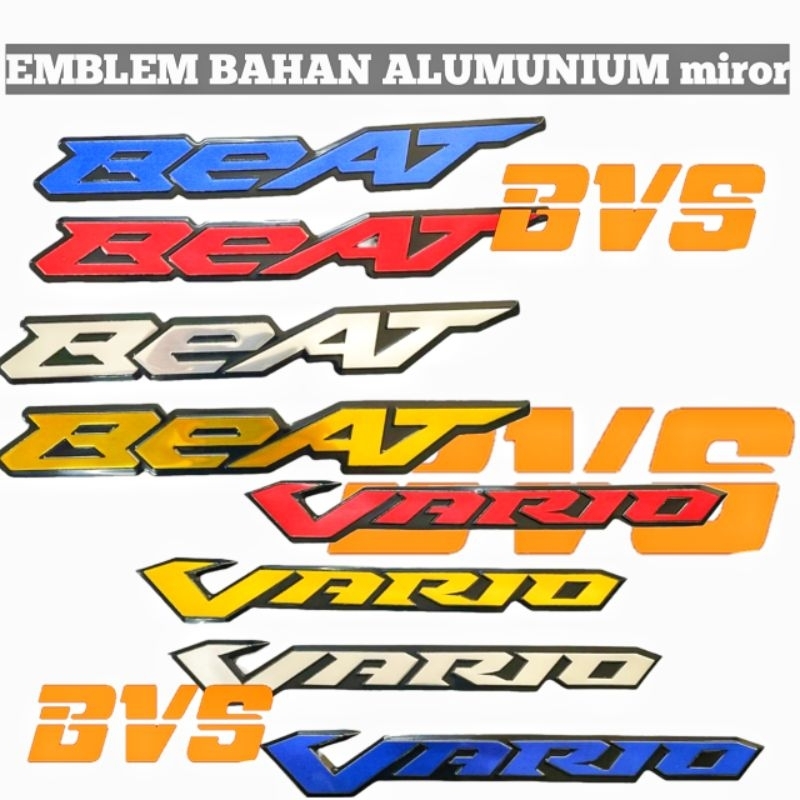 Jual Emblem vario emblem Beat emblem timbul bahan alumunium miror bukan ... Jual Emblem vario emblem Beat emblem timbul bahan alumunium miror bukan ...
