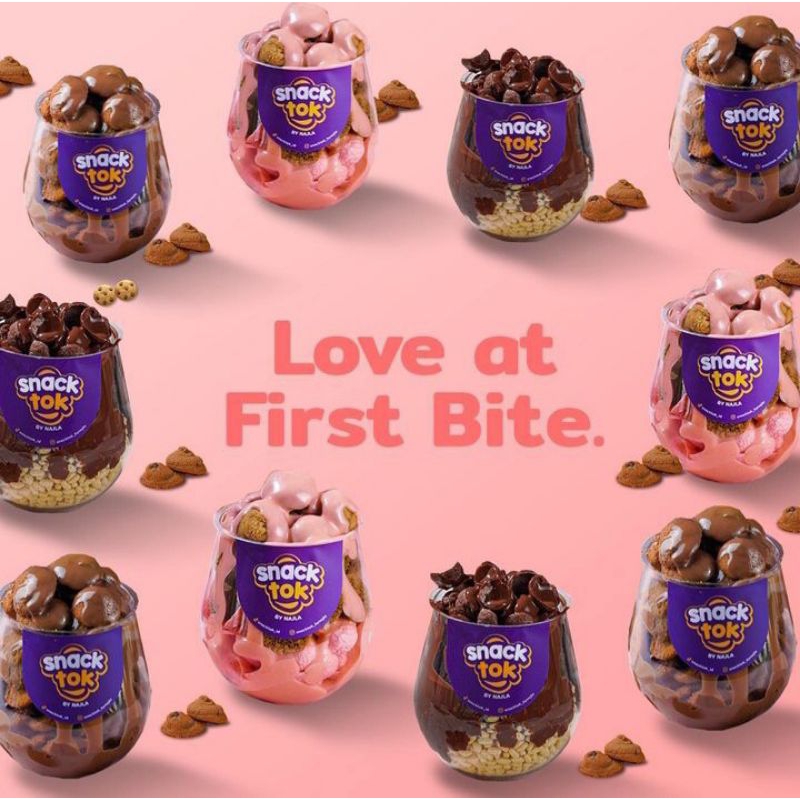 Jual Snacktok Bitter Sweet by Najla Full Cookies Nutella & Cadburry ...