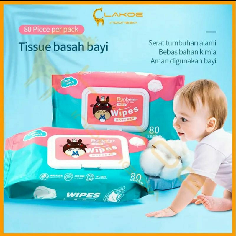 Jual Tissue basah bayi Baby Wipes 80s | Shopee Indonesia