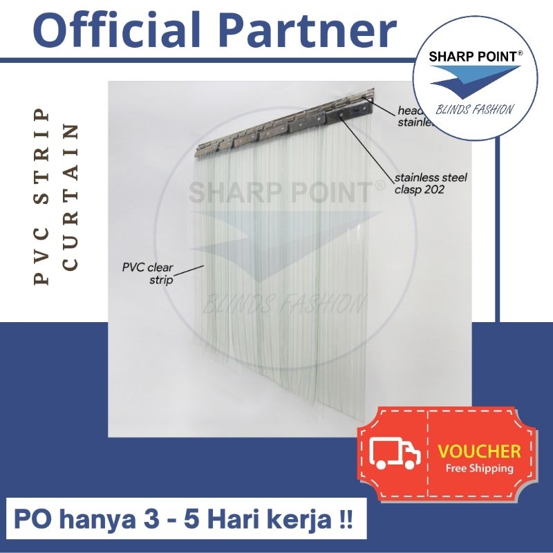 Jual PVC Strip Curtain / Tirai Plastik, Tirai PVC, Breket PVC, Tirai ...
