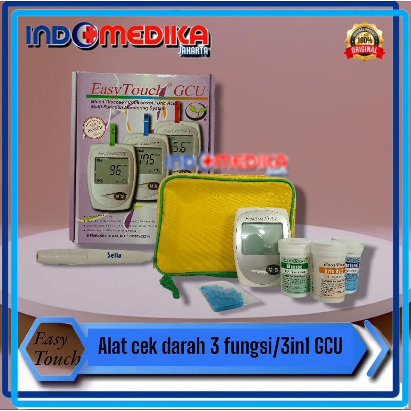 Jual EasyTouch gcu / Alat cek darah 3in1 / Easy touch GCU / alat cek gula darah 3in1 | Shopee ...