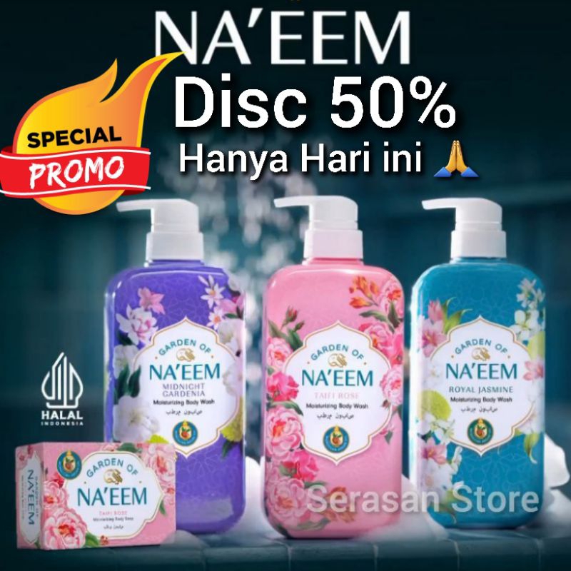 Jual Garden Of Naeem Na eem Na'eem Sabun Mandi Cair Batang Midnight ...