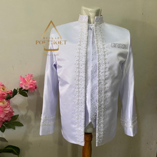 Jual baju Basofi pengantin sunda muslim akad nikah bridal putih white ...