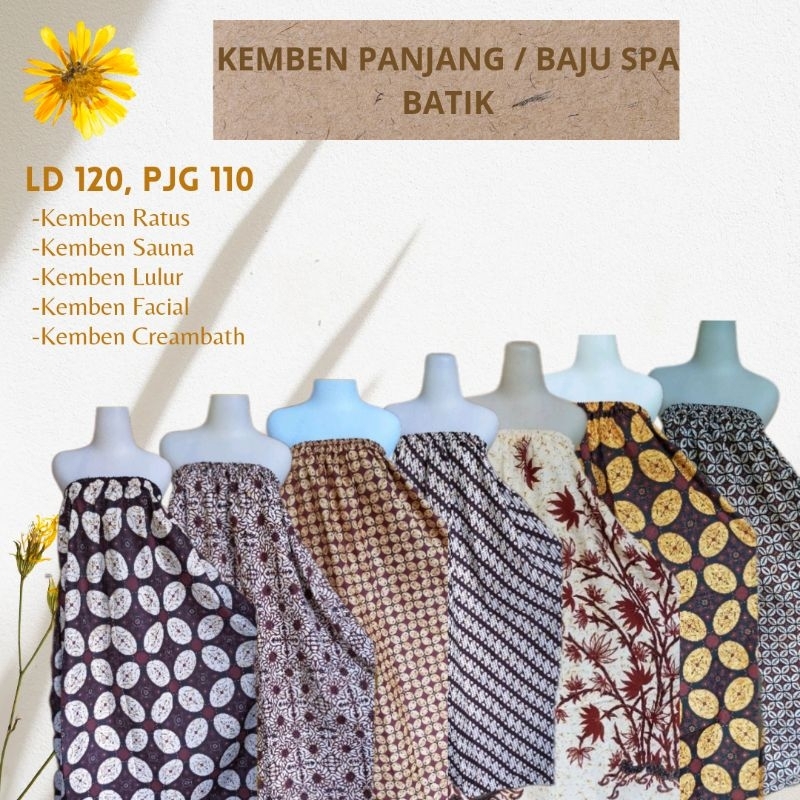 Jual Kemben Ratus Motif Batik /Kemben Panjang Salon Spa Lulur Crembath ...