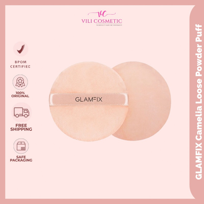 Jual GLAMFIX Camelia Loose Powder Puff | Shopee Indonesia