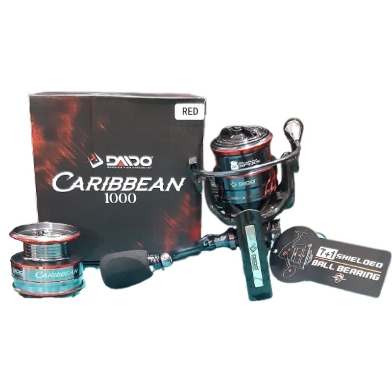 Jual REEL DAIDO CARIBBEAN 7+1 BB 1000 2000 POWER HANDLE (BONUS SPOOL ...