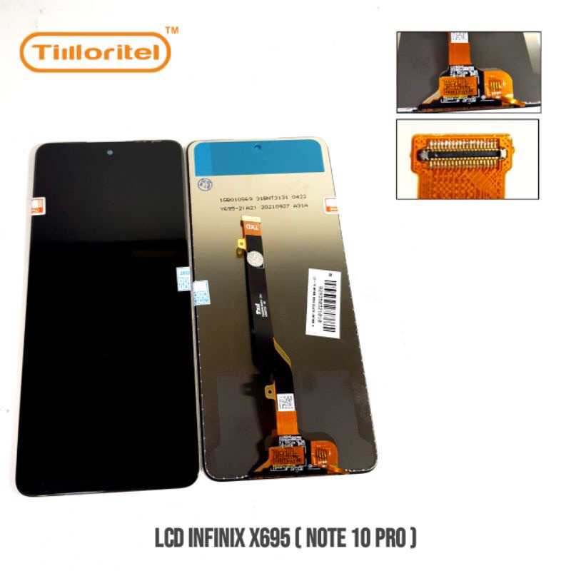 Jual LCD TS INFINIX X695 BLACK / INFINIX NOTE 10 PRO BLACK | Shopee ...