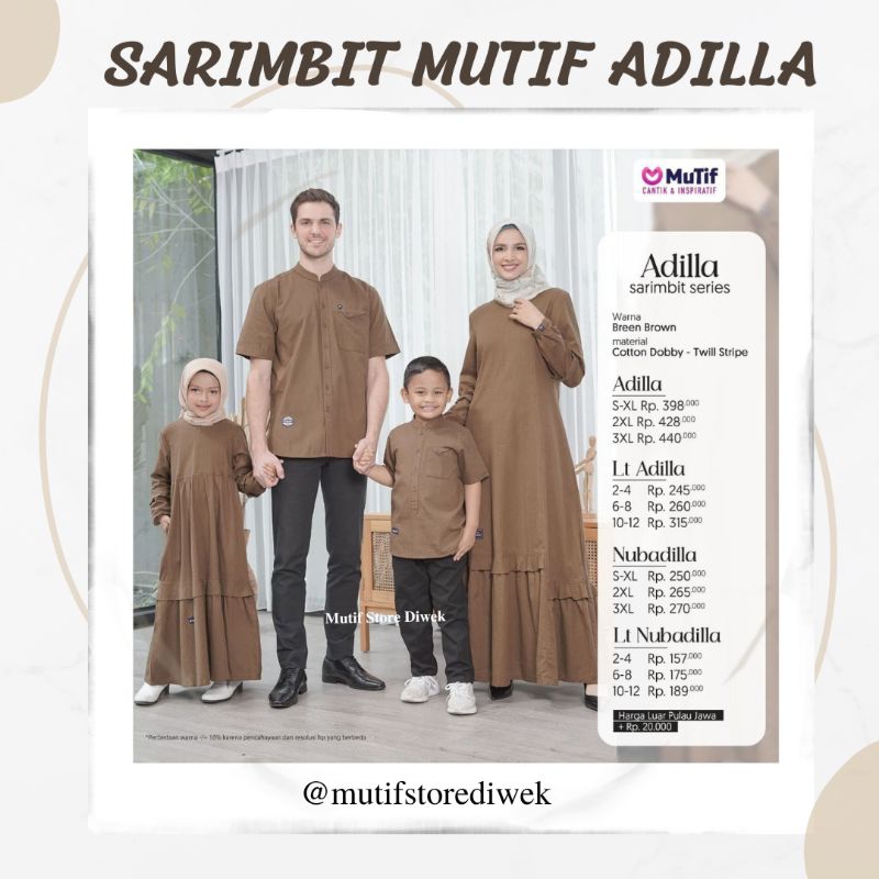Jual MUTIF SARIMBIT ADILLA BROWN TERBARU 2023 | Shopee Indonesia