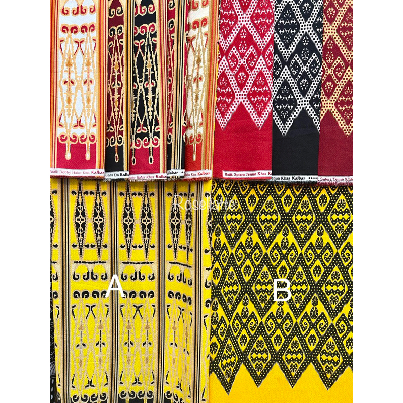 Jual Kain Batik Khas Borneo Kalbar Motif Tenun | Shopee Indonesia