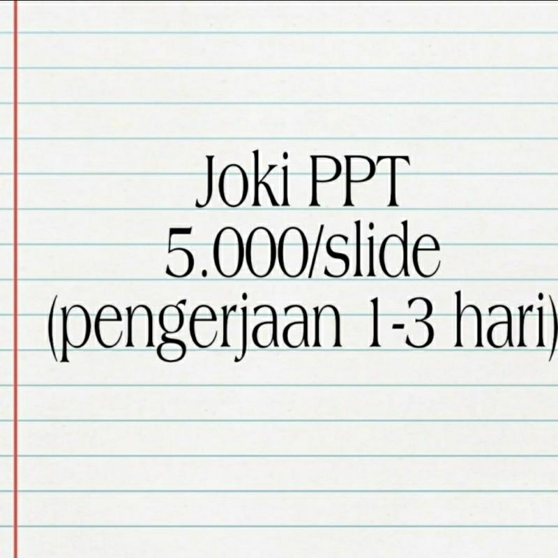 Harga Joki PPT Sempro Terbaru Mar 2025 | BigGo Indonesia