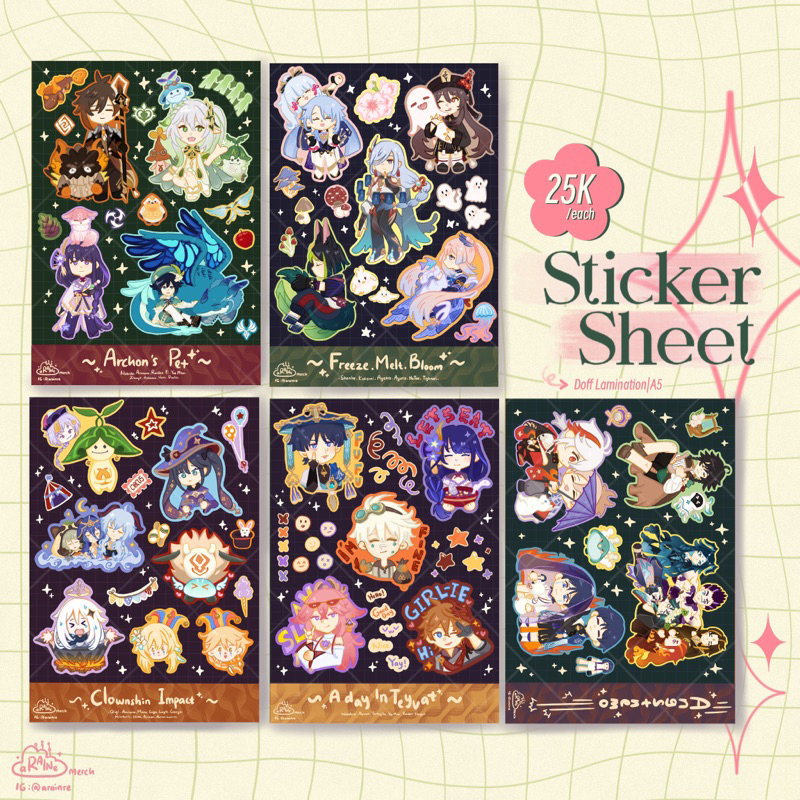 Harga Genshin.impact Sticker Terbaru Jun 2025 | BigGo Indonesia