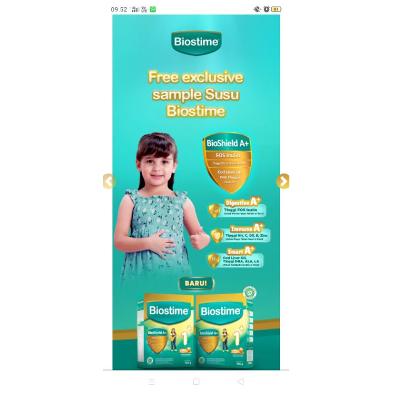 Harga biostime Terbaru Jun 2025 | BigGo Indonesia