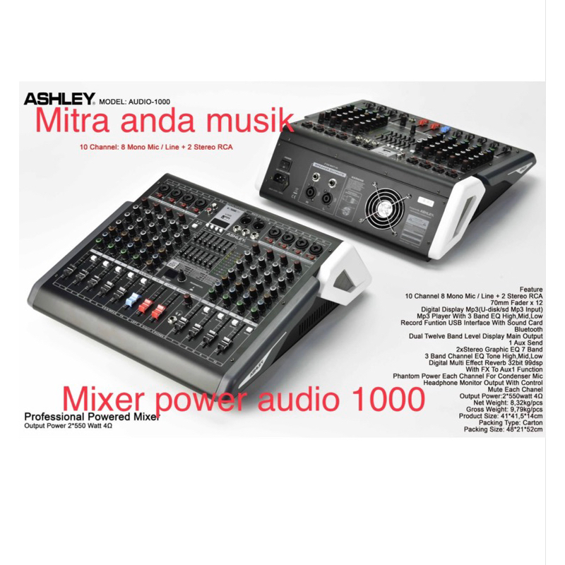 Harga mixer audio ashley 2 channel Terbaru Jul 2025 | BigGo Indonesia
