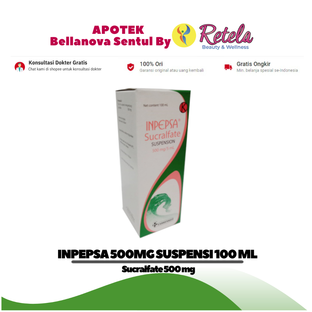 Harga Inpepsa Sucralfate Suspensi Terbaru Juli 2023 |BigGo Indonesia
