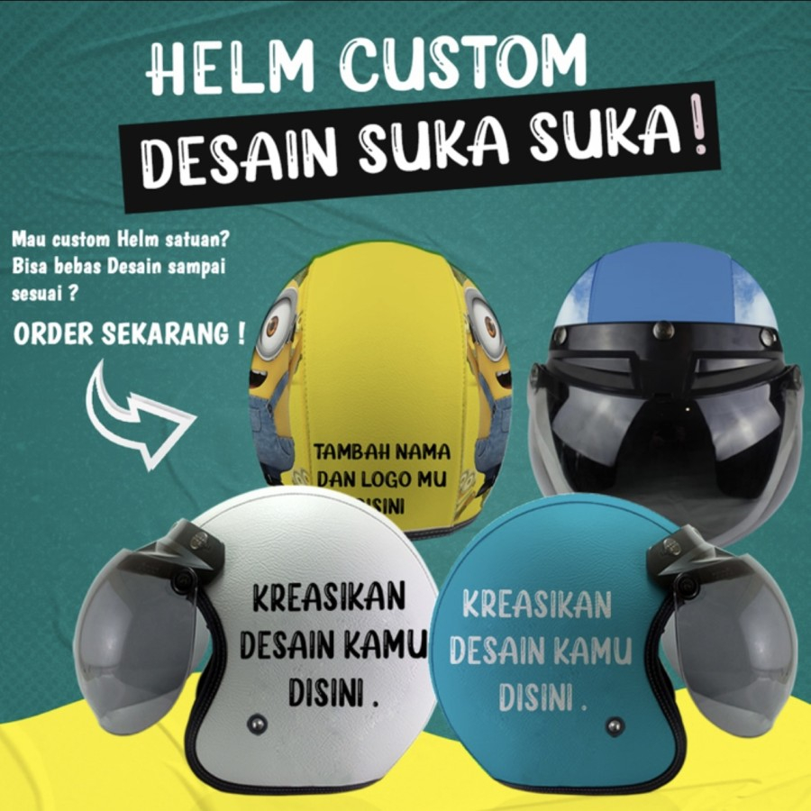Produk All Custom Helm | Shopee Indonesia