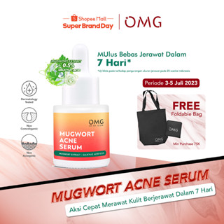 Jual OMG OH MY GLOW Mugwort Acne Serum 20 ml - Serum Perawatan Kulit Berjerawat | Shopee Indonesia