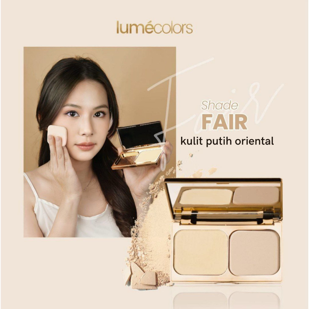 Lumecolors Compact Powder Two Way Cake Bedak Padat Coverage Oil Control ...