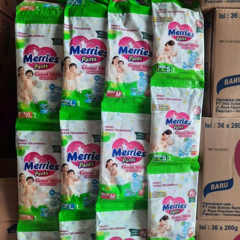 Harga popok merries sachet Terbaru Mei 2025 | BigGo Indonesia