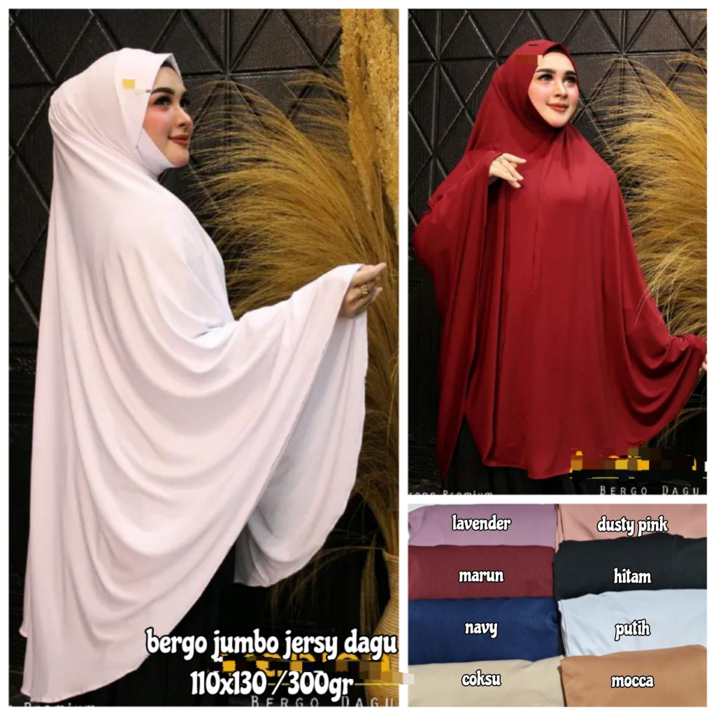 Harga Hijab Bergo Jumbo Bahan Jersy Terbaru Nov 2025 | BigGo Indonesia