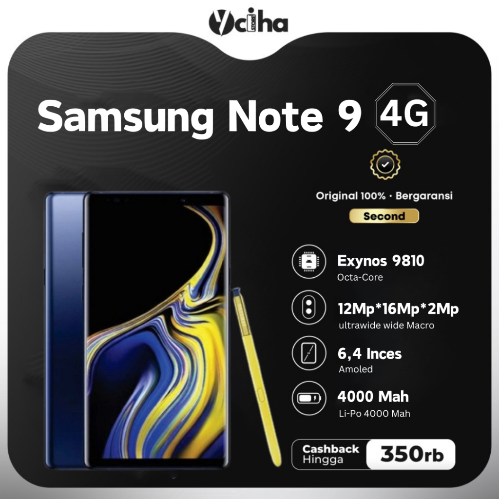 Harga Samsung Note 9 Sein Second Terbaru Jan 2026 | BigGo Indonesia