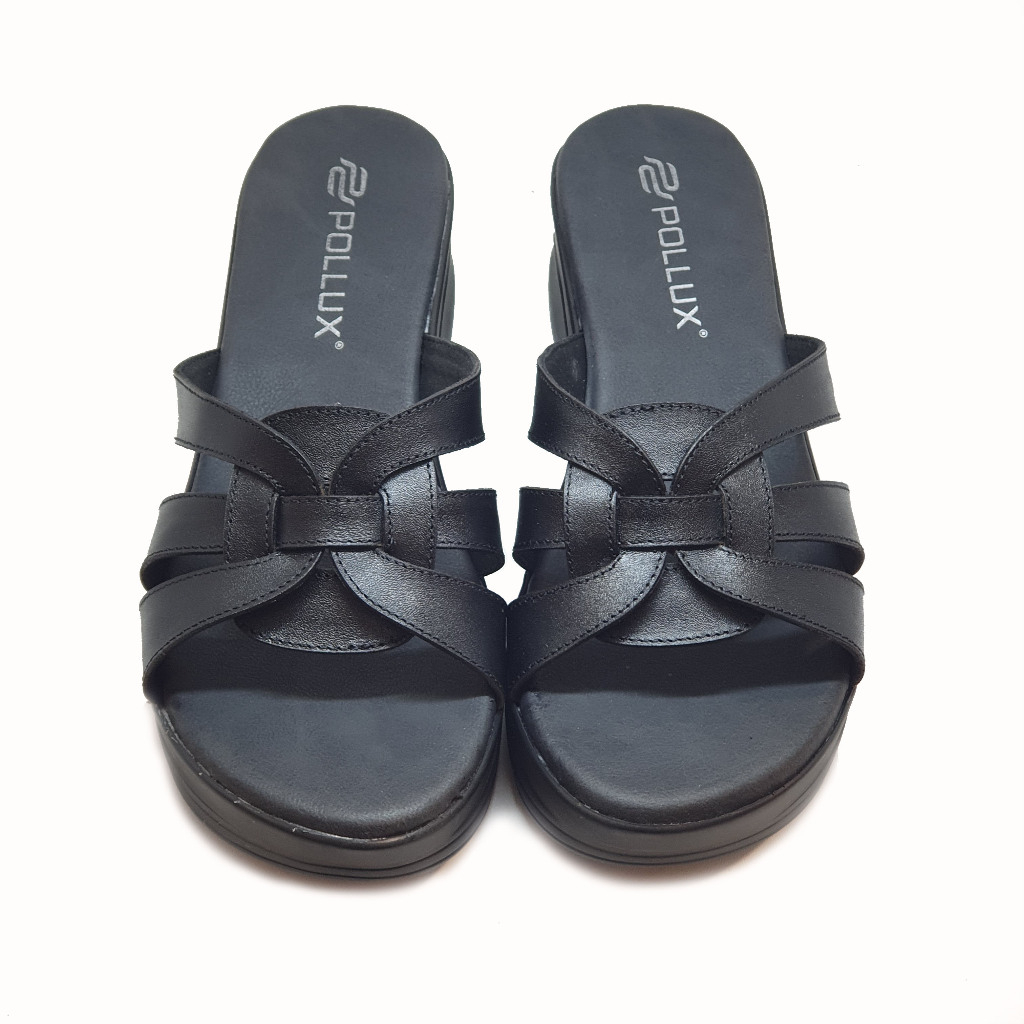Belanja Pollux Daily WPOCS 01 | Sandal Wedges Wanita Kulit | Sandal ...
