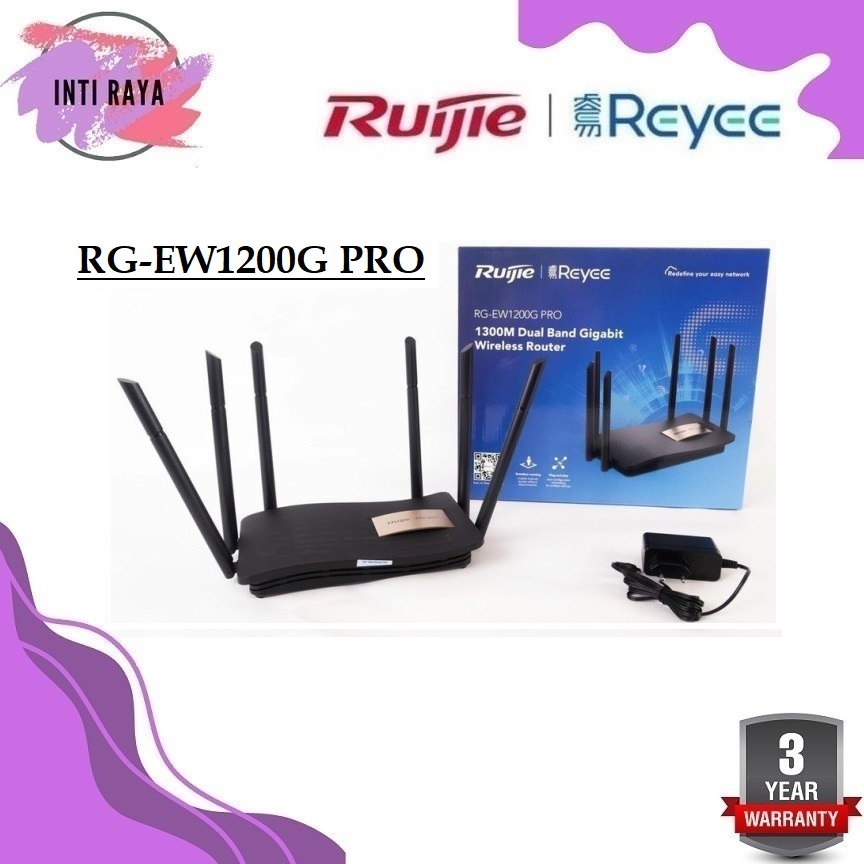 Harga RUIJIE-REYEE-RG-EW1200G-PRO-1300M-DUAL-BAND-GIGABIT-WIRELESS-ROUTER Terbaru Feb 2025 ...