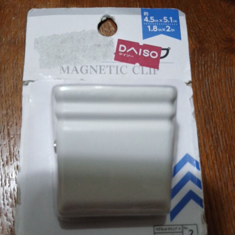 Produk Populer DAISO Magnetic clip 1 buah magnet jepitan kertas memo ...