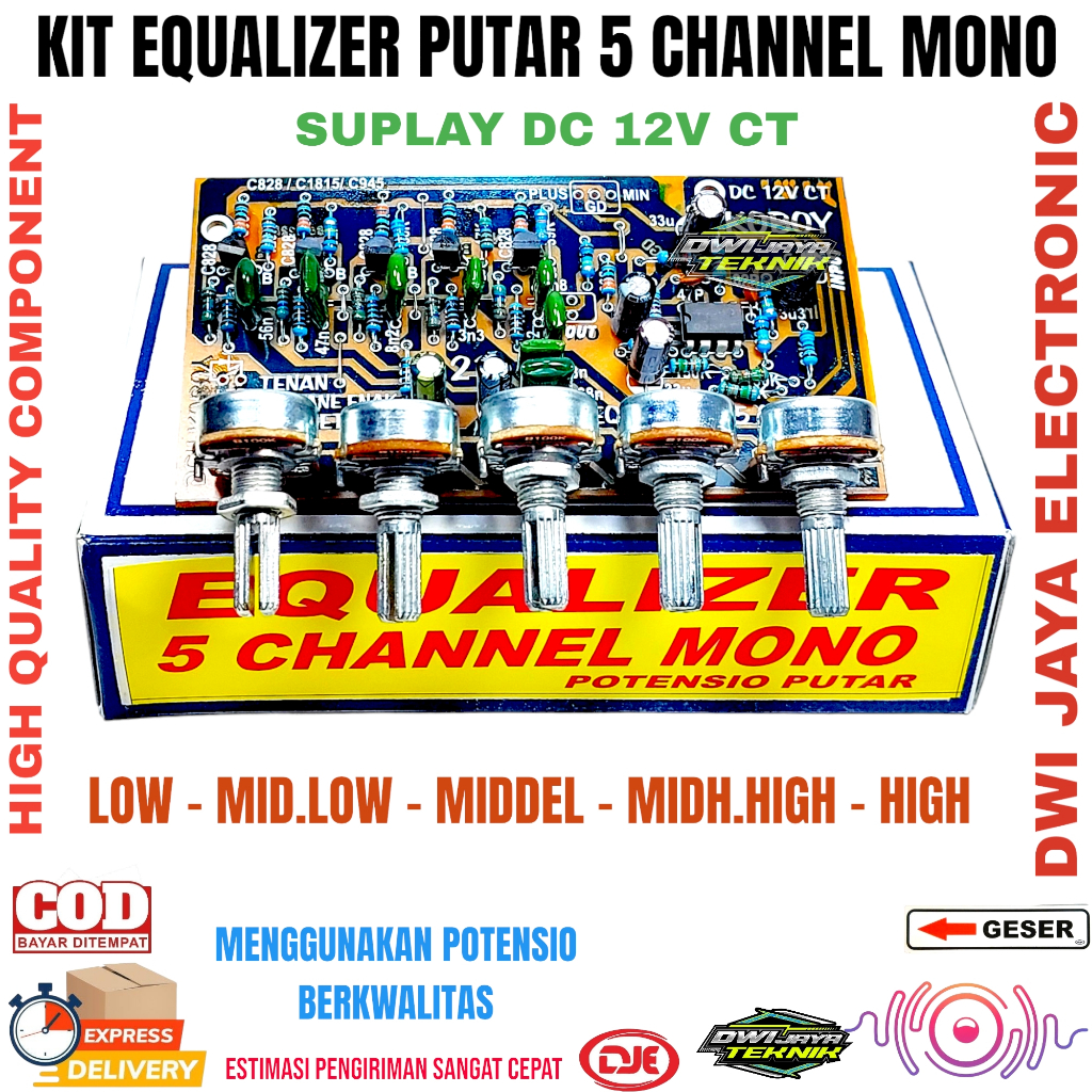 Harga KIT Equalizer 5 Potensio Terbaru Jul 2025 | BigGo Indonesia