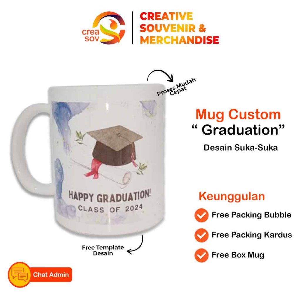 Harga Cetak MUG Wisuda Terbaru Okt 2024 |BigGo Indonesia