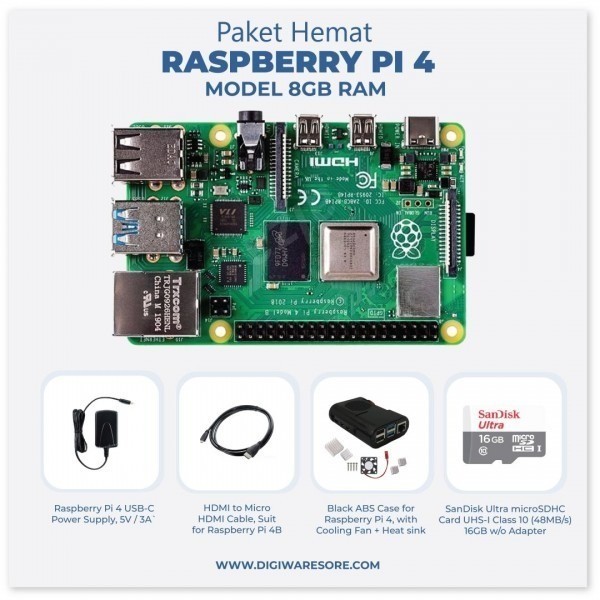 Harga raspberry pi 4 paket Terbaru Okt 2024 |BigGo Indonesia
