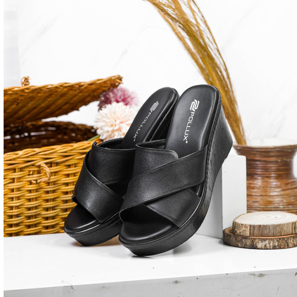 Belanja Pollux Bold WPOKT 32 - Sandal Wedges Wanita Kekinian Terbuat ...