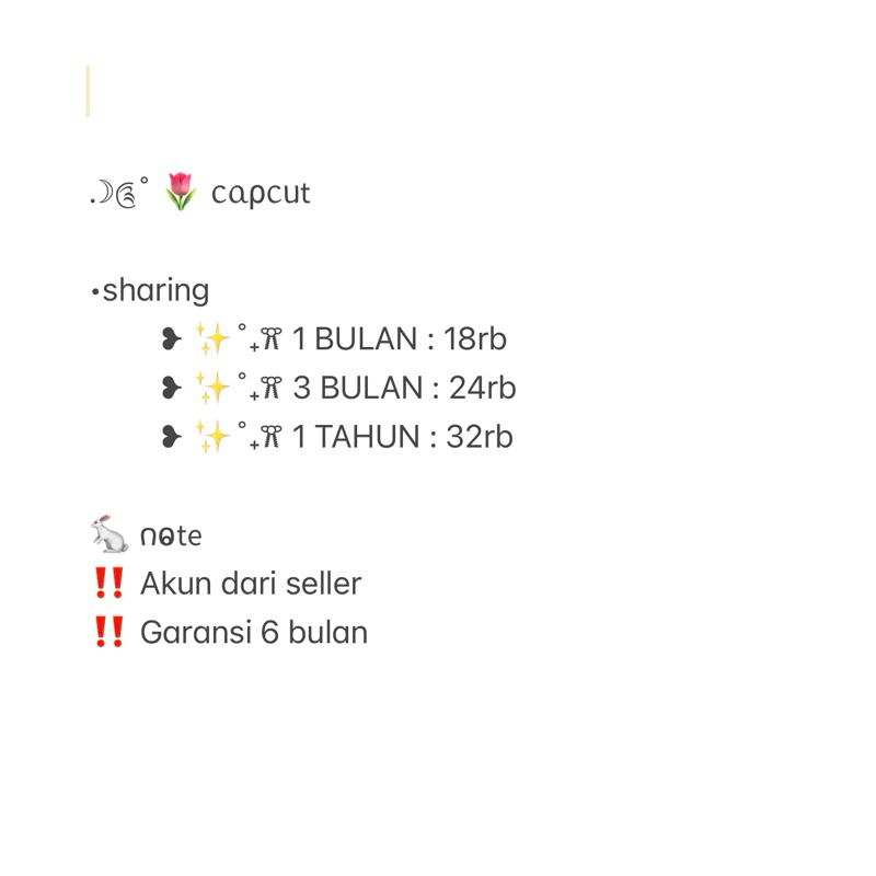Harga capcut premium Terbaru Mar 2025 | BigGo Indonesia