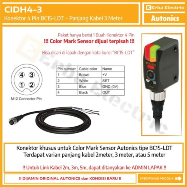 Harga Autonics CIDH4-3 Connector Terbaru Okt 2024 |BigGo Indonesia
