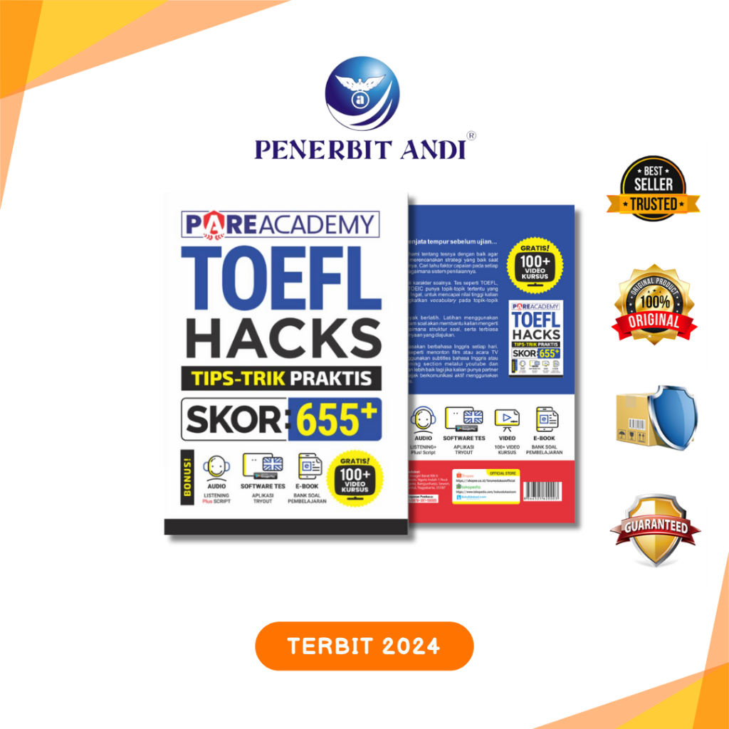 Harga Buku Toefl Hacks Terbaru Des 2024 |BigGo Indonesia