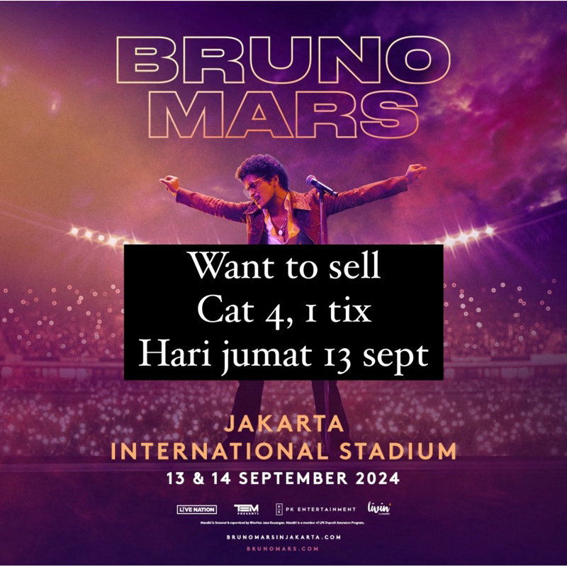 Harga harga tiket konser Bruno Mars Terbaru Jun 2026 | BigGo Indonesia