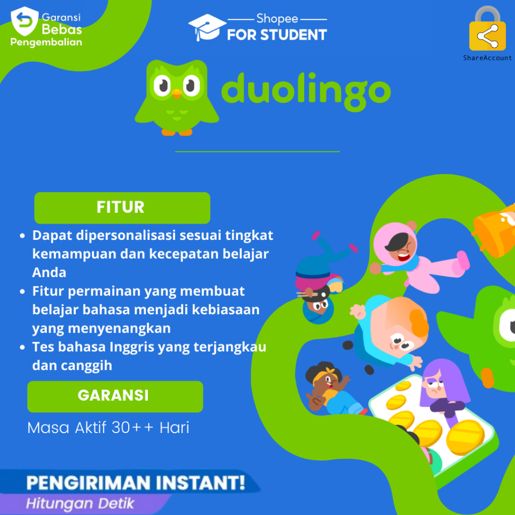 Harga duolingo Terbaru Jan 2025 | BigGo Indonesia